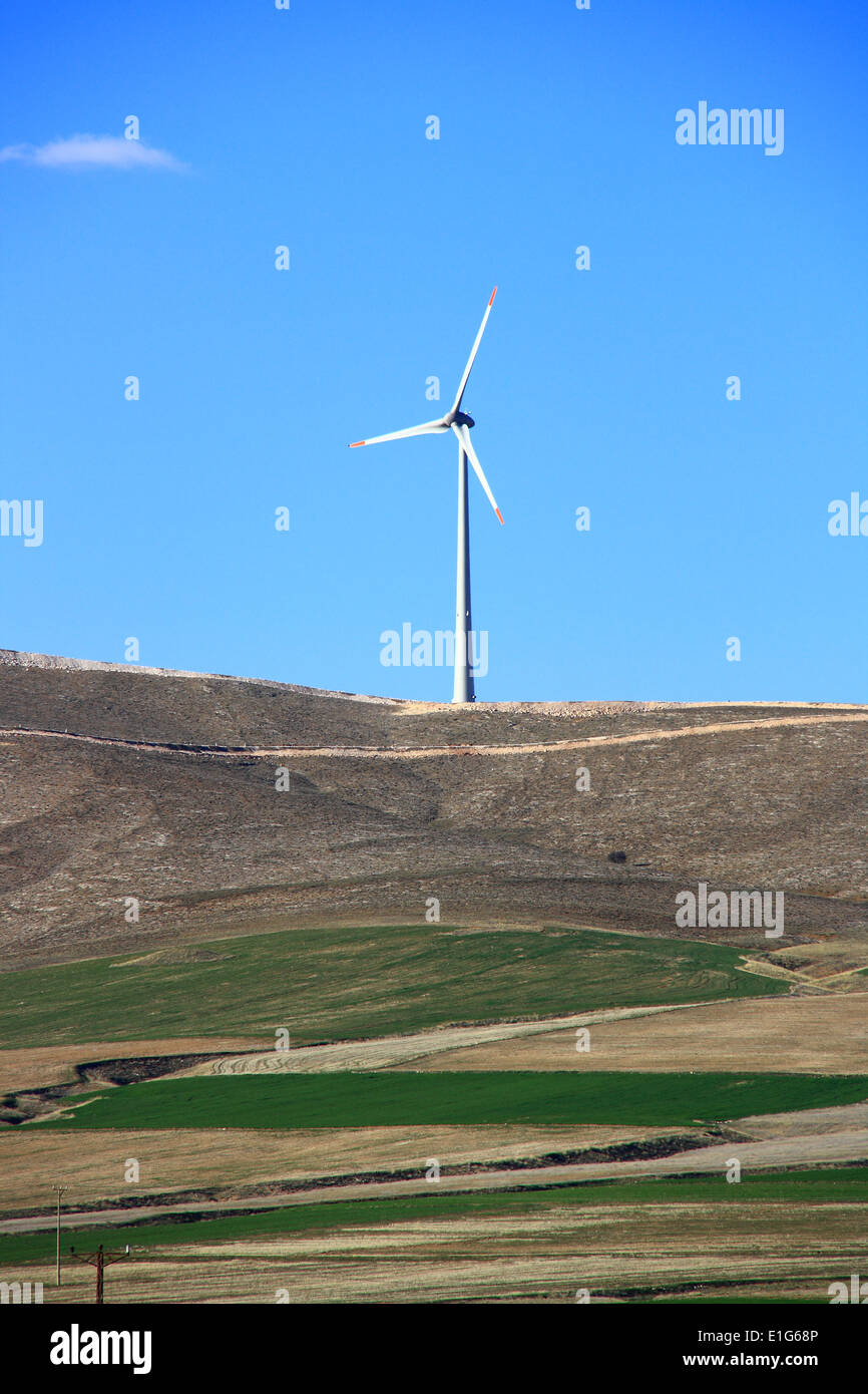 windmill generating alternative energy Stock Photo - Alamy