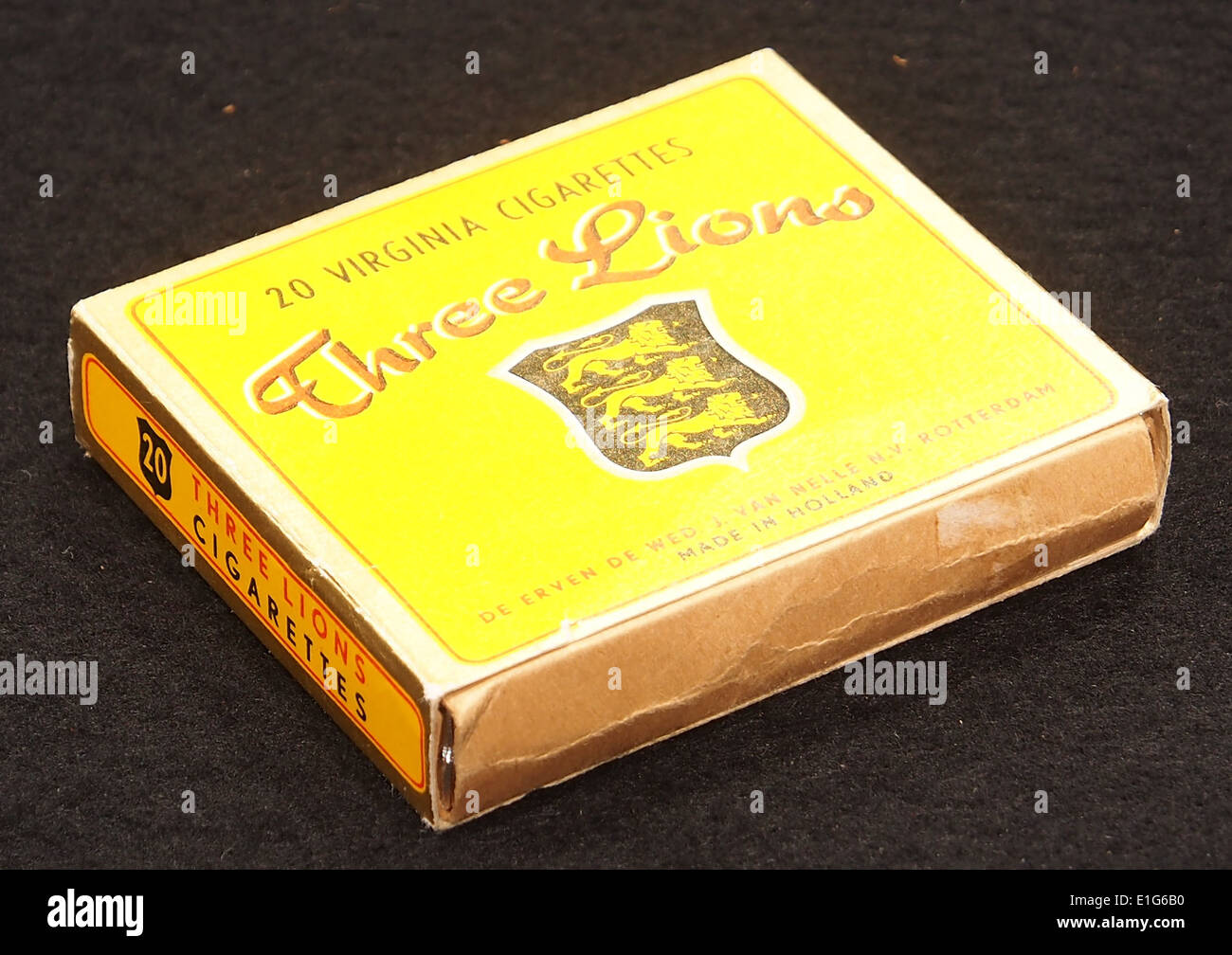 The Three Lions cigarette pack represents a brand of cigarettes ...