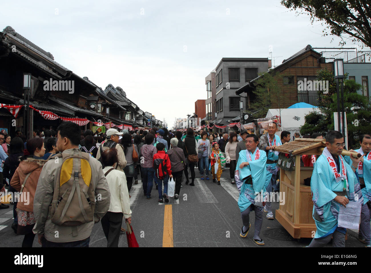 KAWAGOE, SAITAMA,JAPAN - OCT 19 2013 : Unidentified people joint to the ...