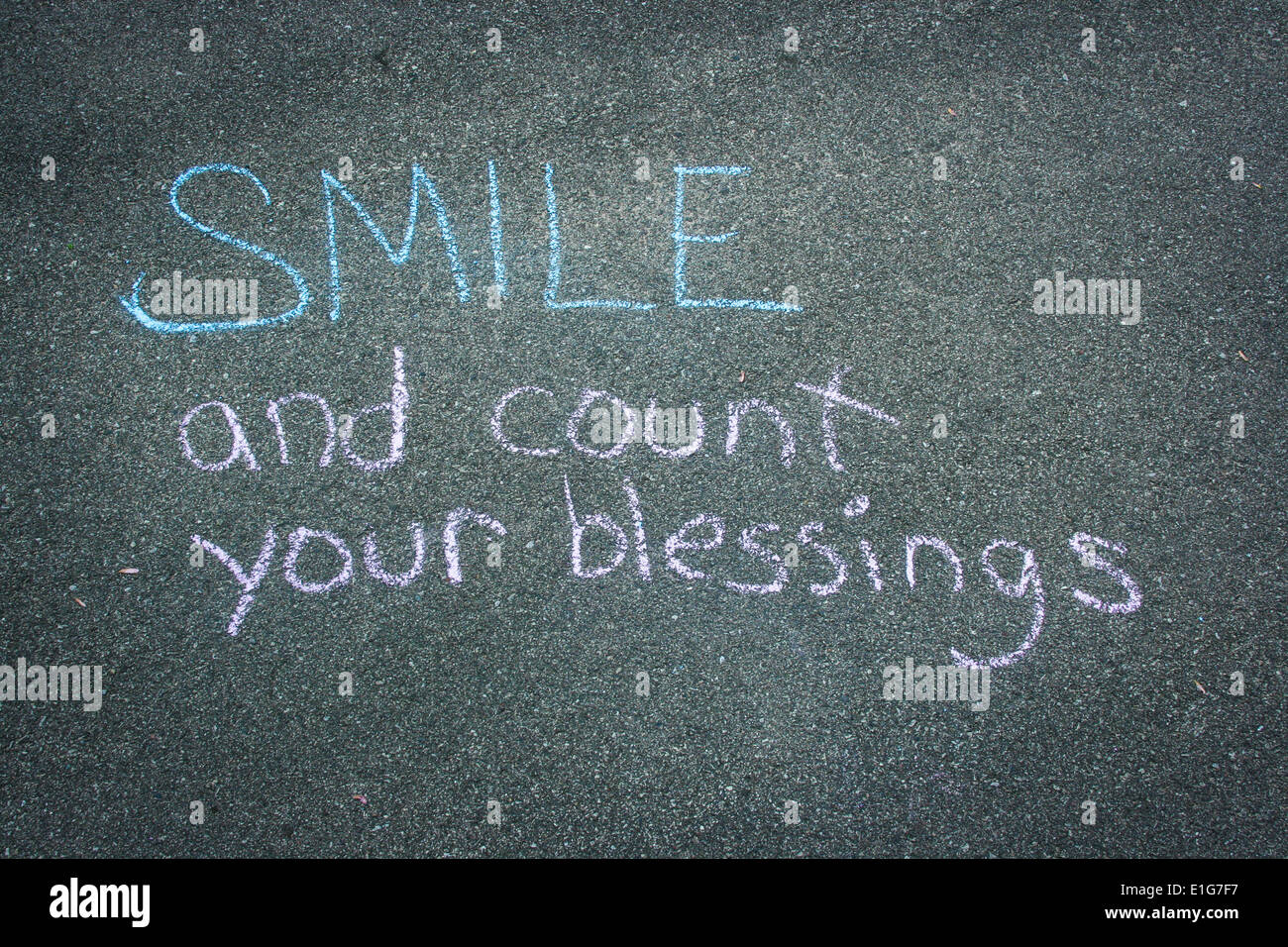 Count your blessings and smile hi-res stock photography and images - Alamy