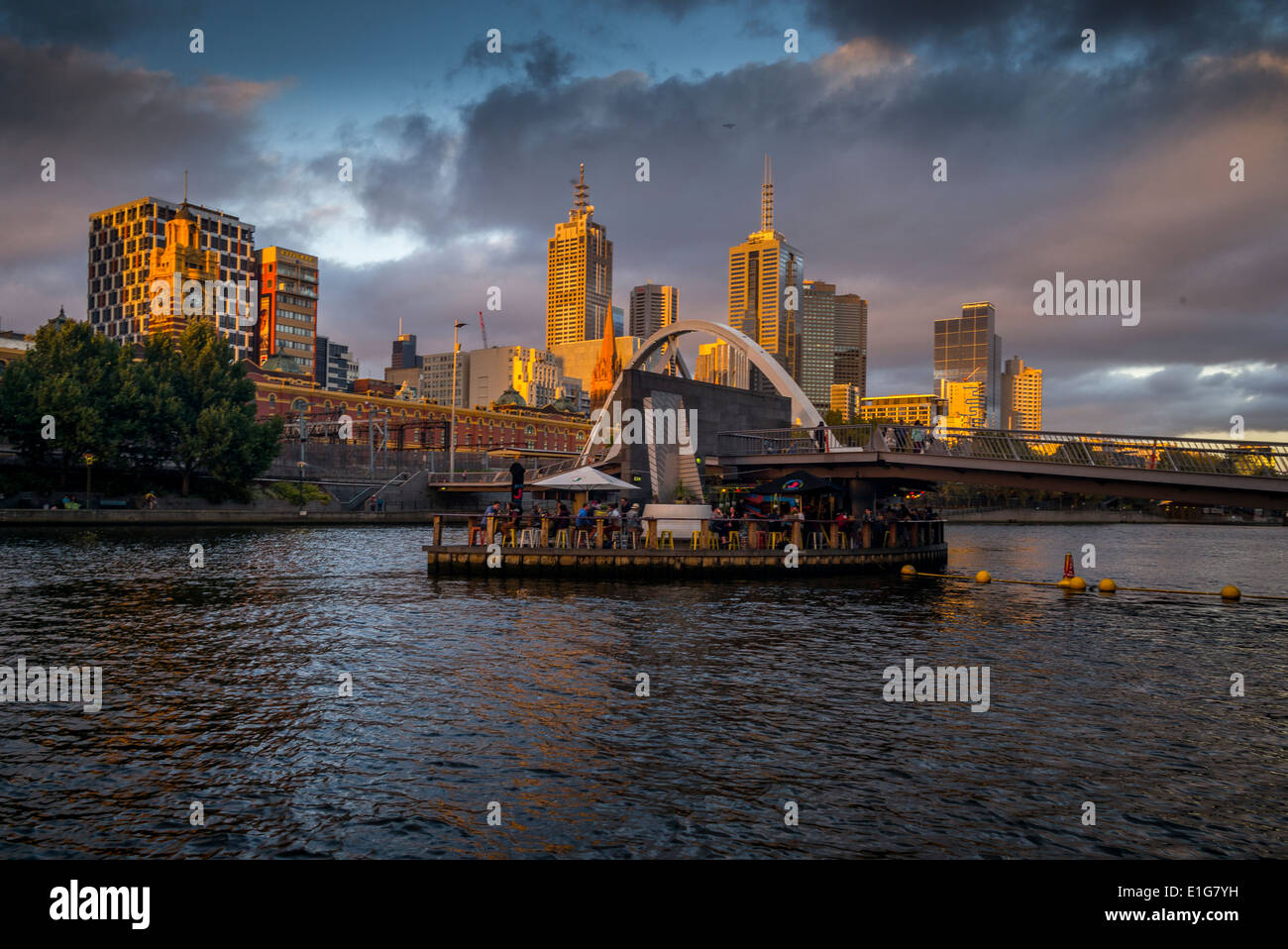 Melbourne Downtown at Sunset, Melbourne, Australia Stock Photo - Alamy