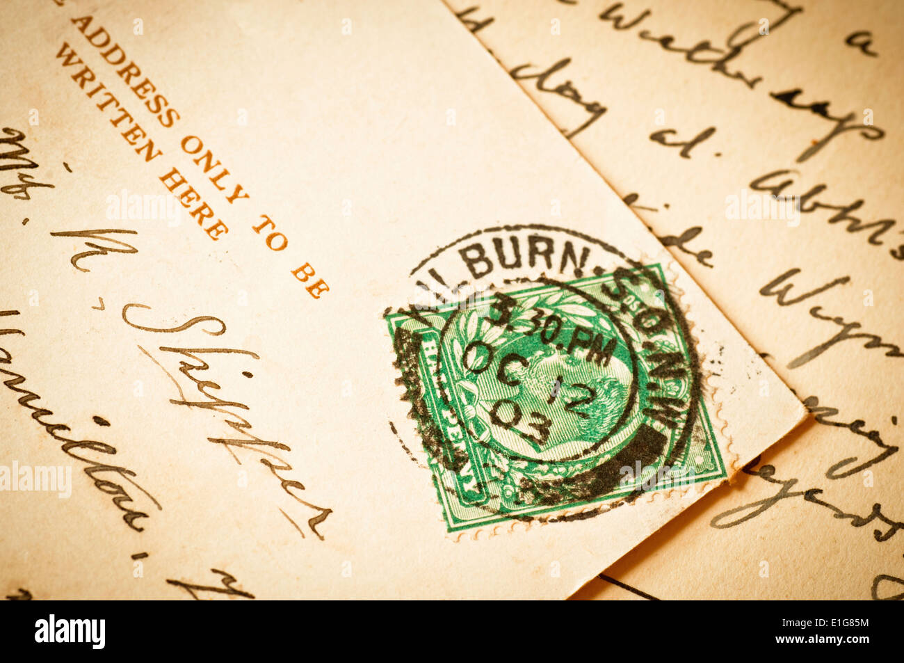 Old poster stamp hi-res stock photography and images - Alamy