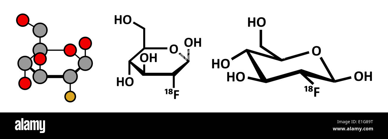 Fludeoxyglucose 18F (fluorodeoxyglucose 18F, FDG) cancer imaging diagnostic drug, chemical ...