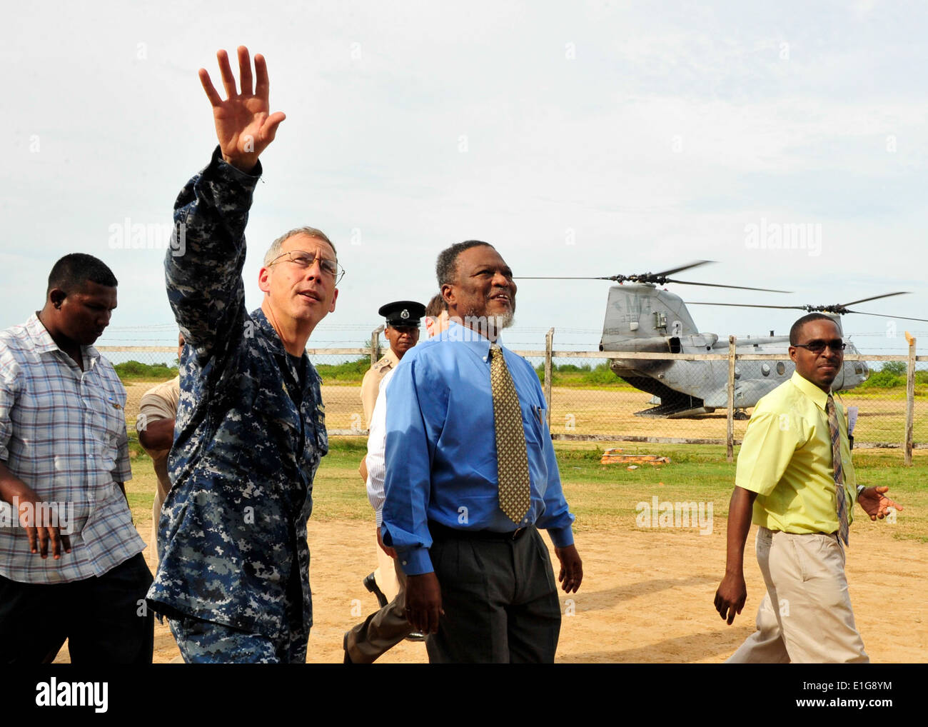 U.S. Navy Capt. Thomas Negus, commodore of Continuing Promise 2010 ...