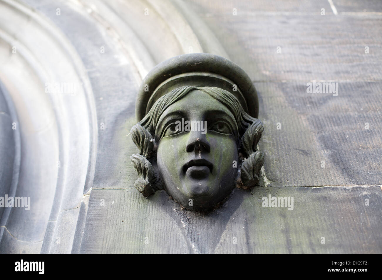 Grotesque on church wall in Edinburgh Stock Photo - Alamy