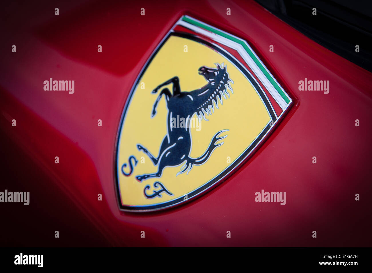 Ferrari badge on the LaFerrari hybrid super car Stock Photo - Alamy