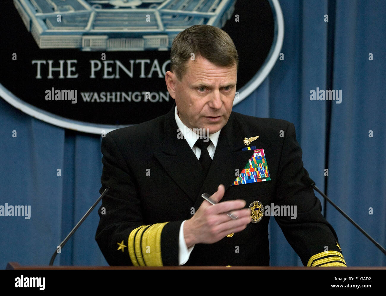U.S. Navy Vice Adm. Bill Gortney, the director of the Joint Chiefs of ...