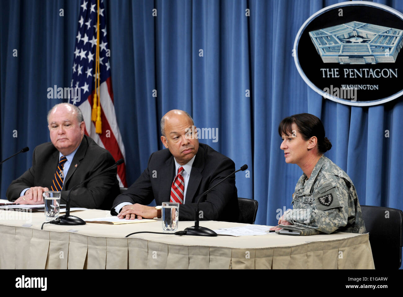 U.S. Army Lt. Col. Dawn Hilton, right, the commander of the Joint ...