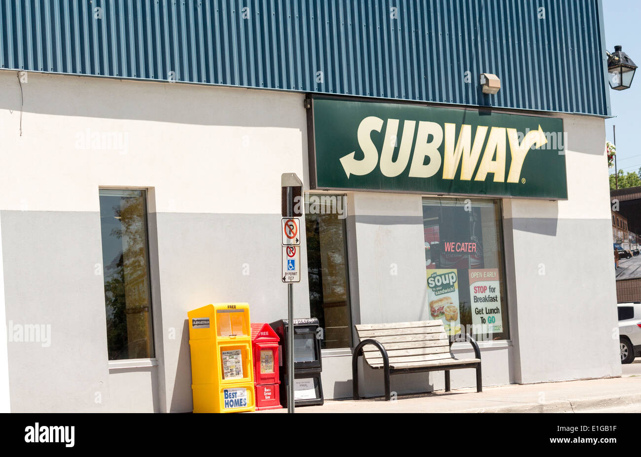 Subway restaurant in Fenelon Falls, Ontario Canada Stock Photo - Alamy