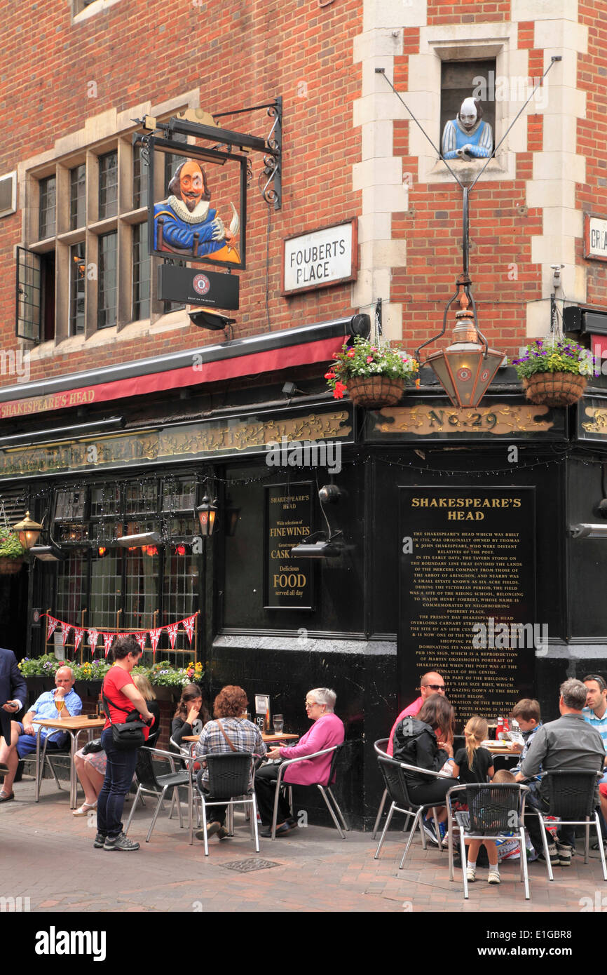 UK, England, London, Shakespeare's Head, pub, people Stock Photo - Alamy