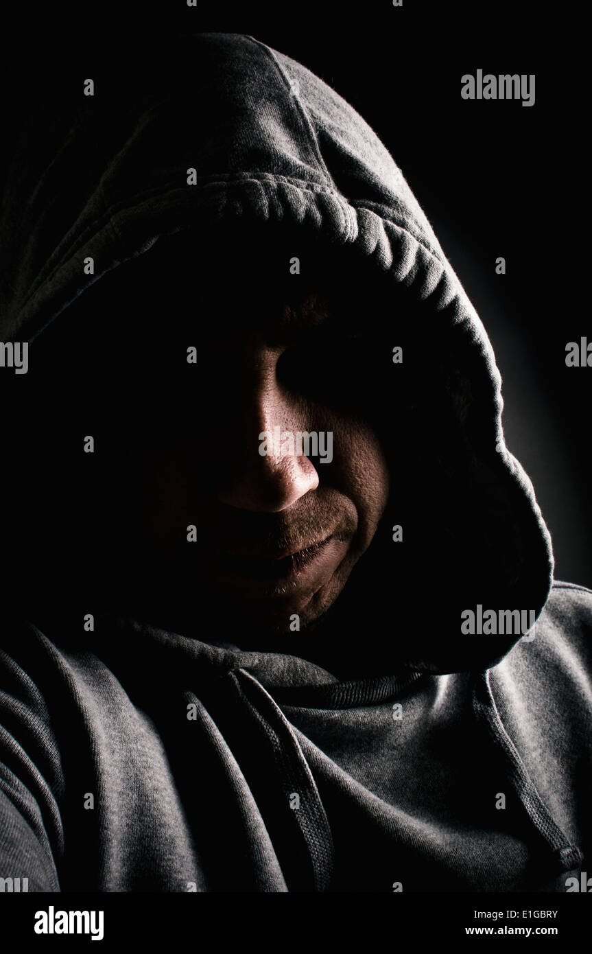 Dark and dangerous man Stock Photo - Alamy