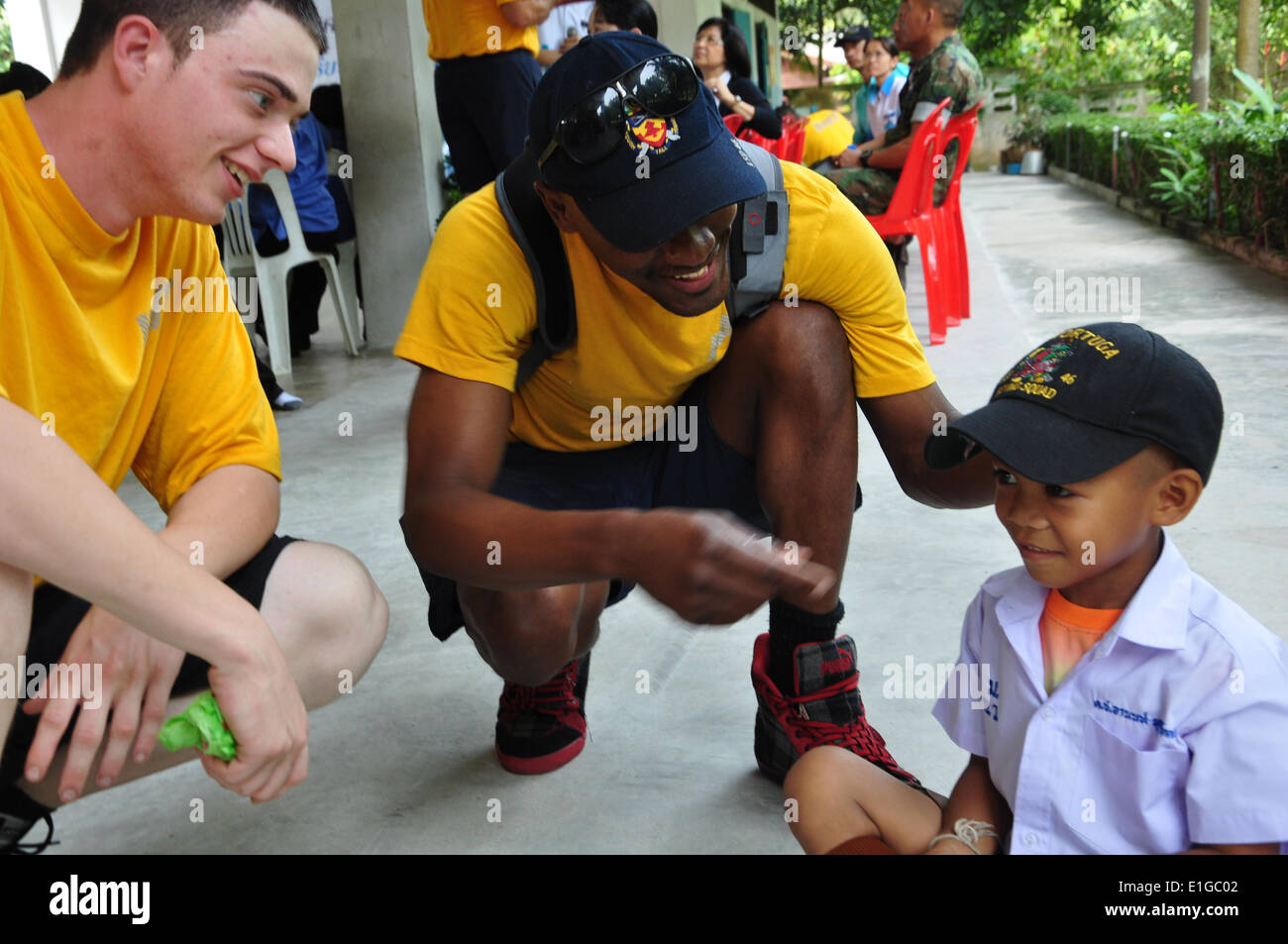 U.S. Navy Operations Specialist Seamen Eamon Duncan and Fireman R ...