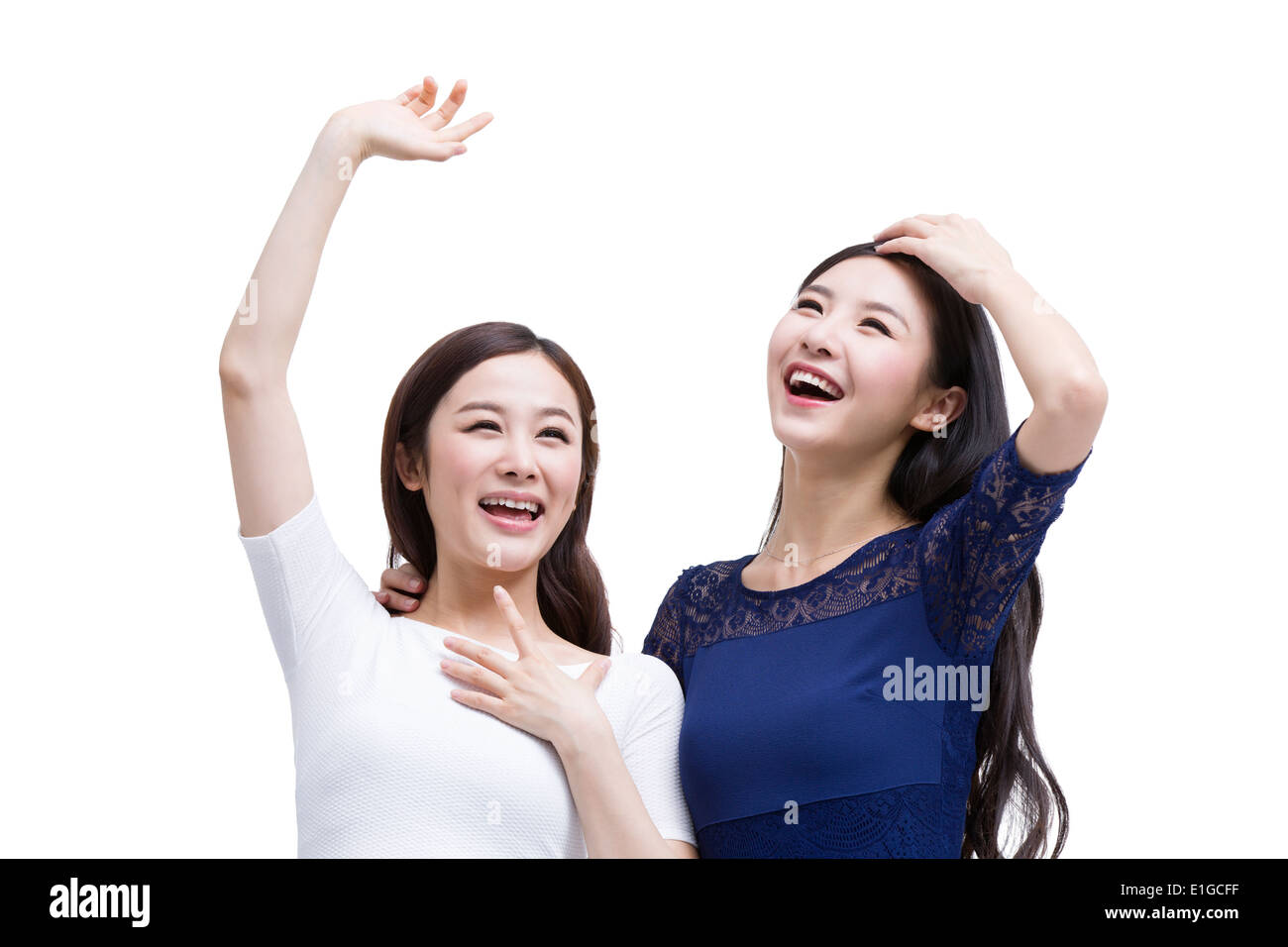 Happy female friends Stock Photo - Alamy