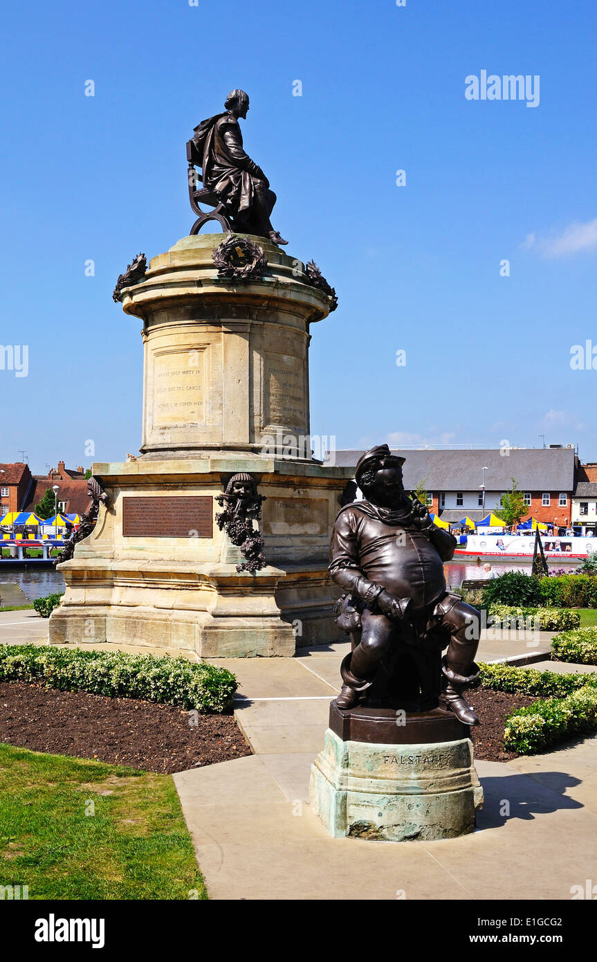 Shakespeare memorial, Stratford-Upon-Avon, Warwickshire, England, UK ...