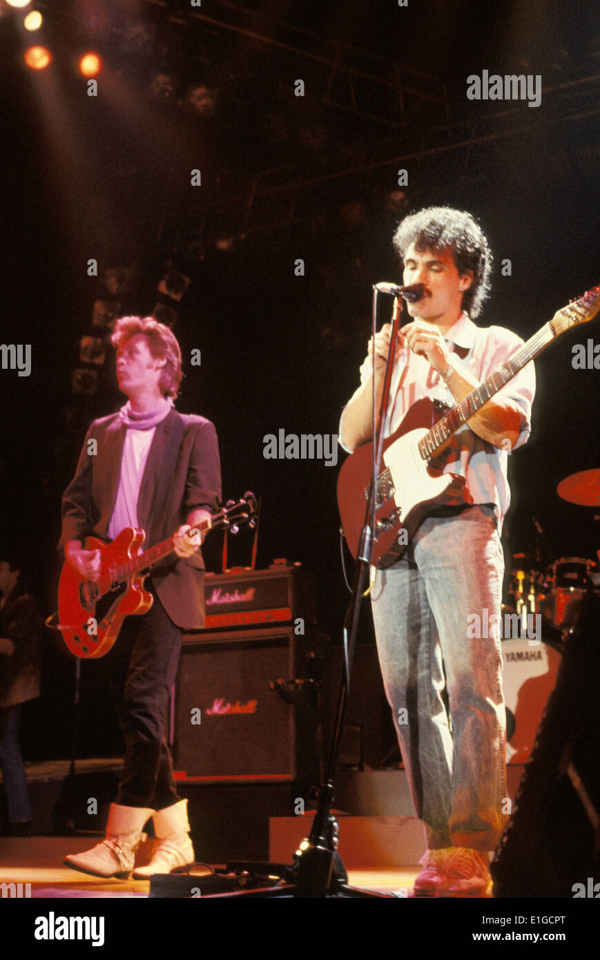 HALL AND OATES US music duo about 1978 with Daryl Hall at left and John ...