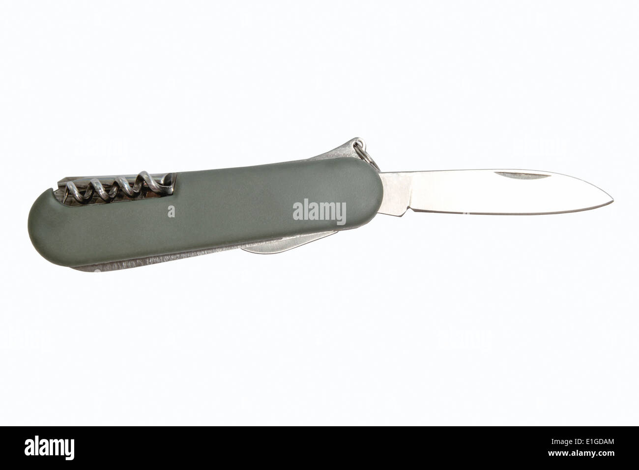 Multi-function knife closeup on white background Stock Photo - Alamy