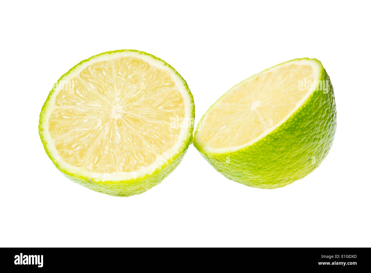 Fresh Ripe Lime, Isolated on White Background Stock Photo - Alamy