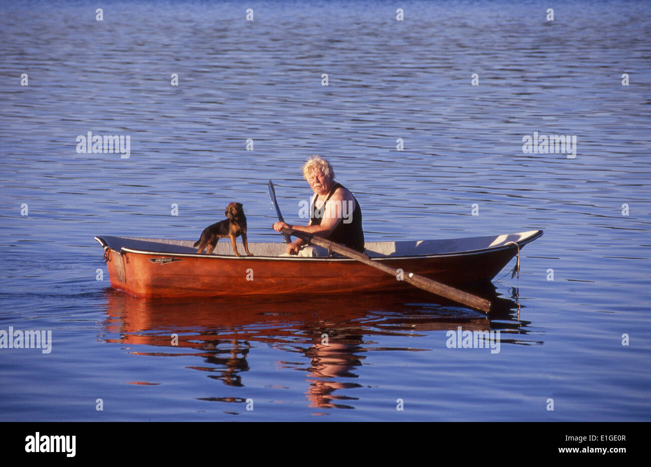Rowing boat with dog hi-res stock photography and images - Alamy