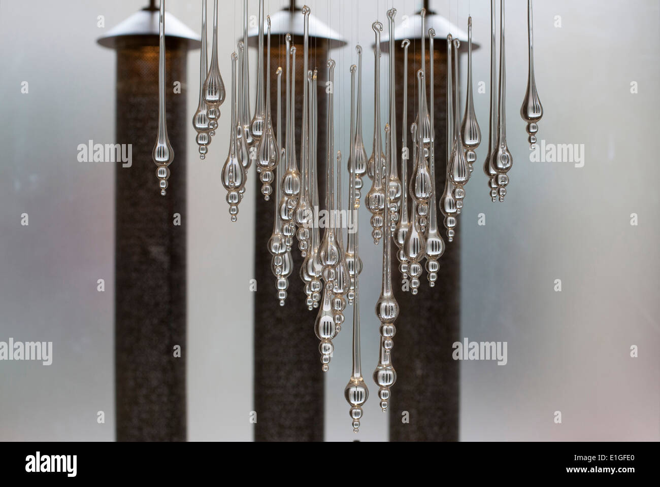 Artwork made of glass seen in a gallery Stock Photo - Alamy