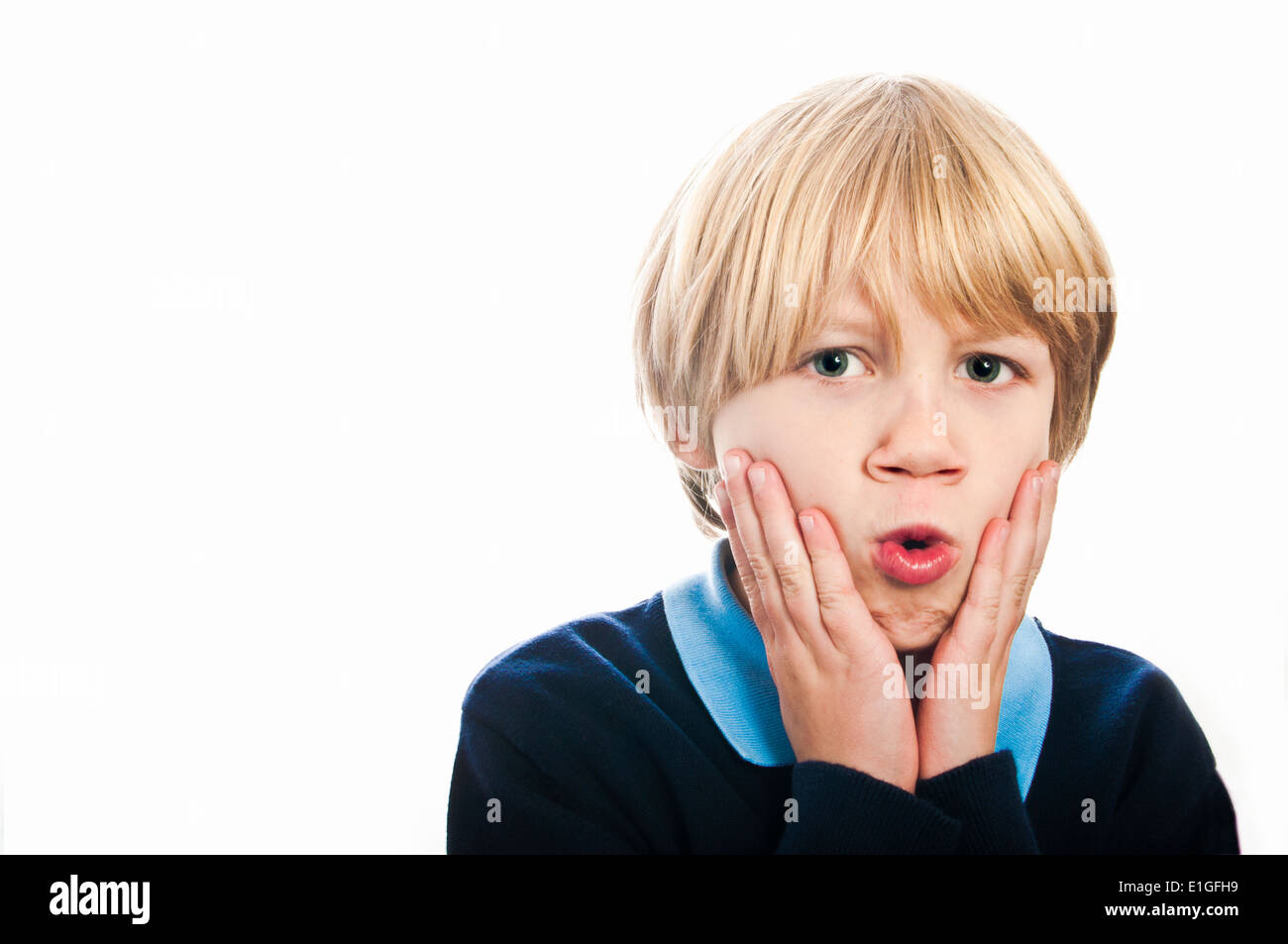 School uniform boy sad hi-res stock photography and images - Alamy