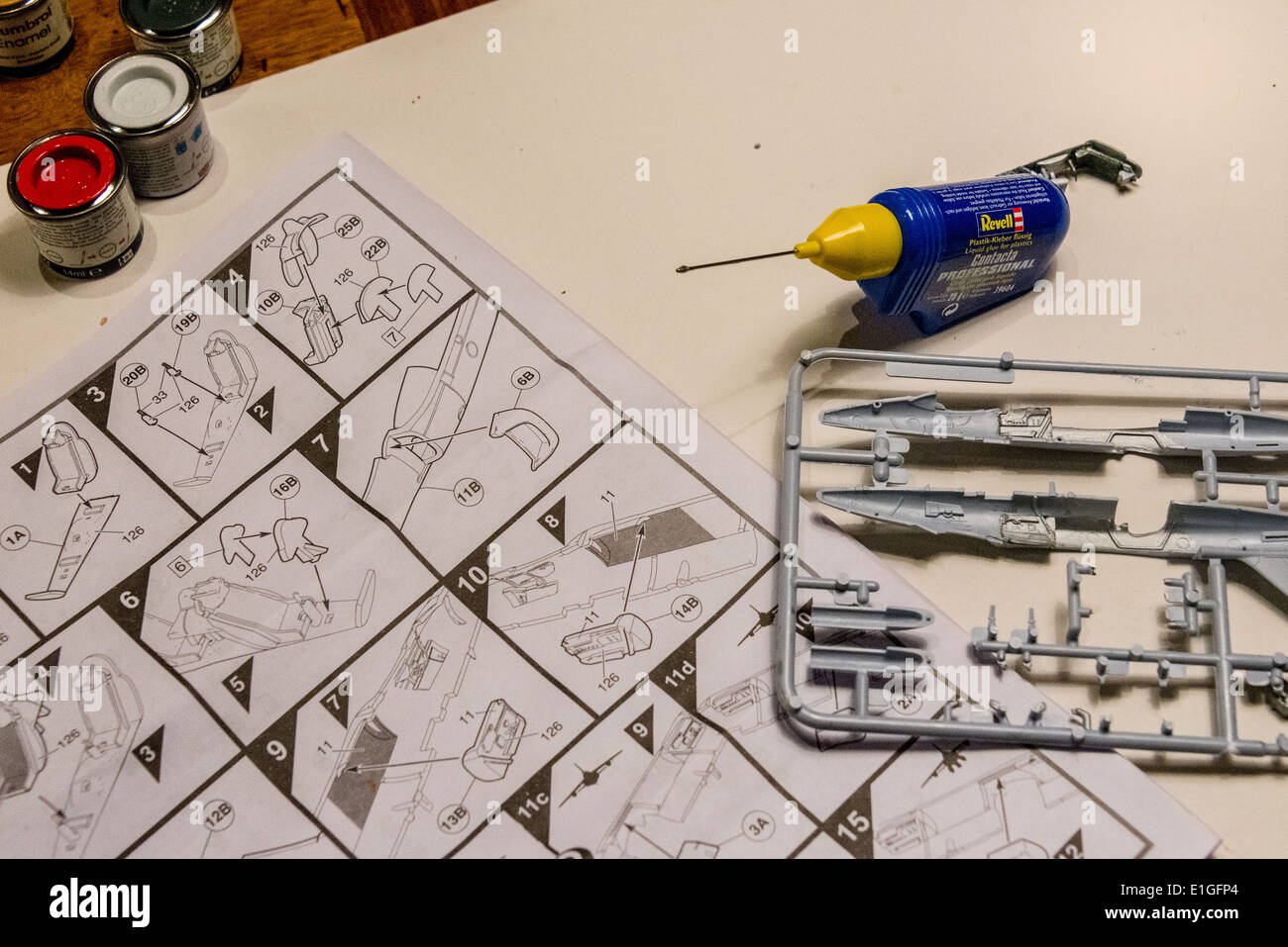 aircraft model making hobby Stock Photo - Alamy