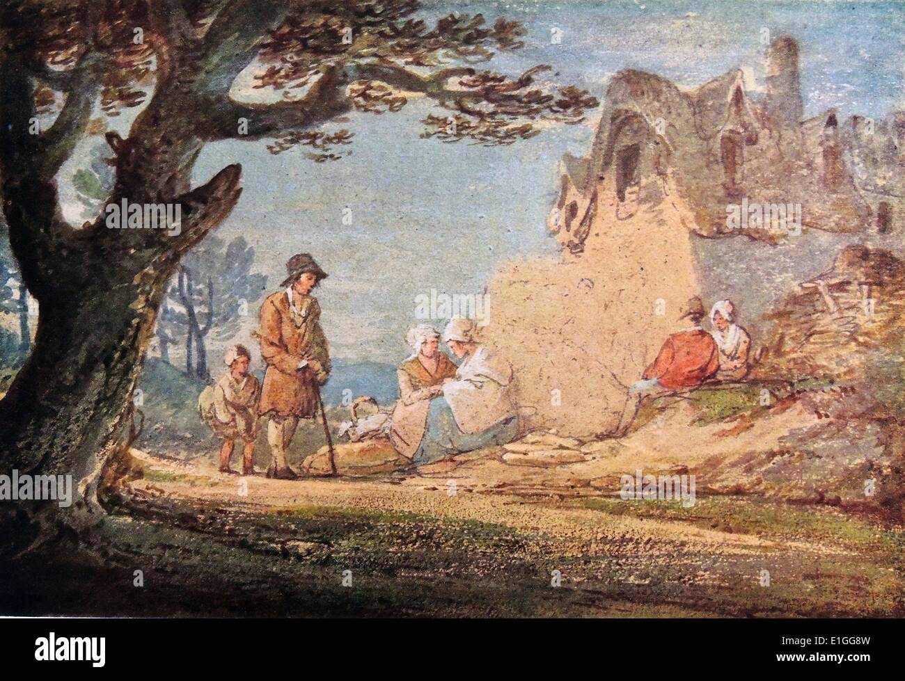 Rural scene painting hi-res stock photography and images - Alamy