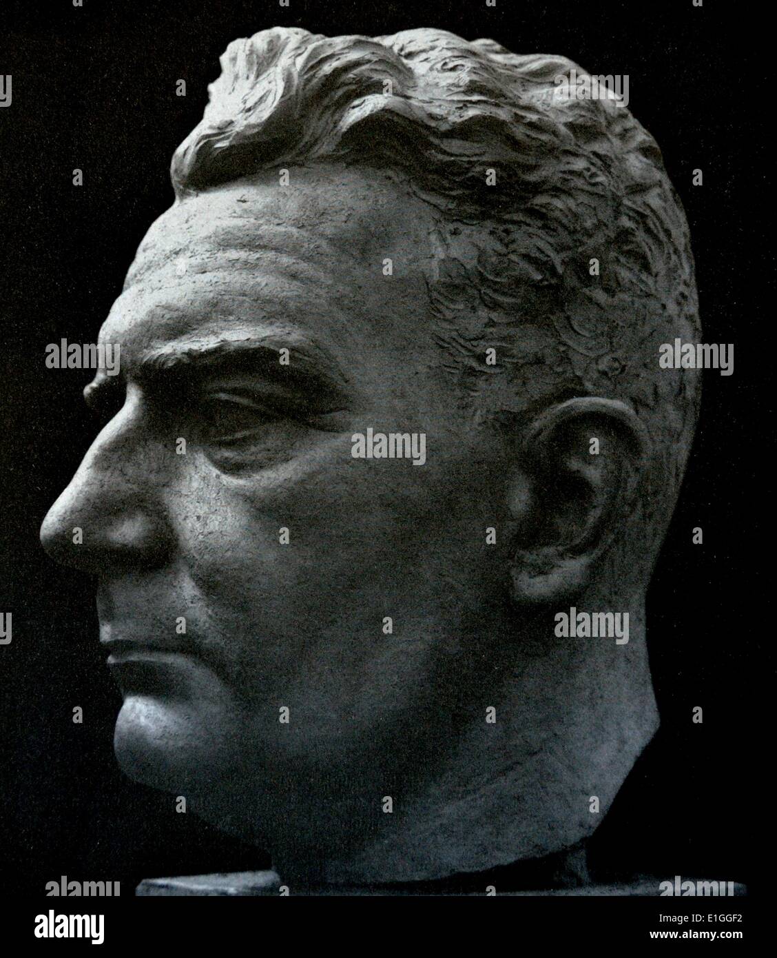 Bust of Bruno Brehm by William Frass (1886-1968) Austrian sculptor ...