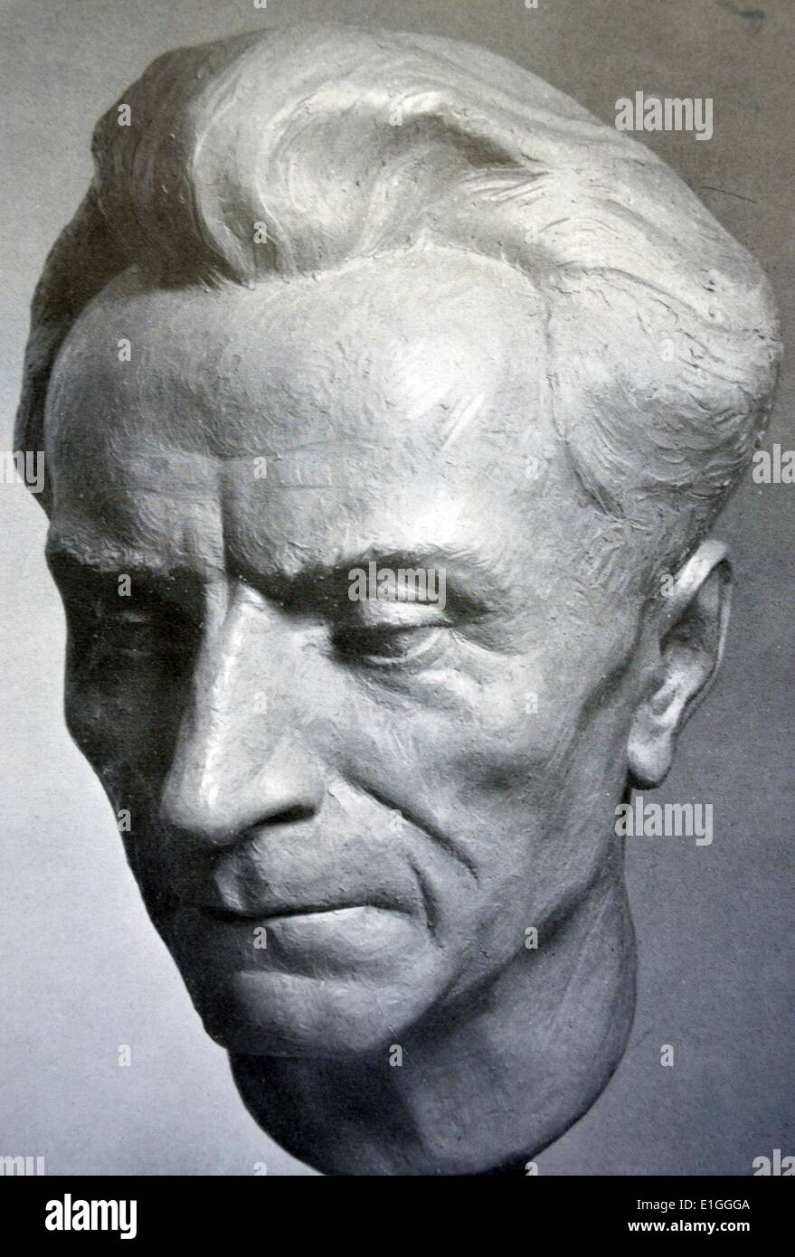 Bust of Peter Raabe by Lili Graf, Published in 'Die Kunst im deutschen ...