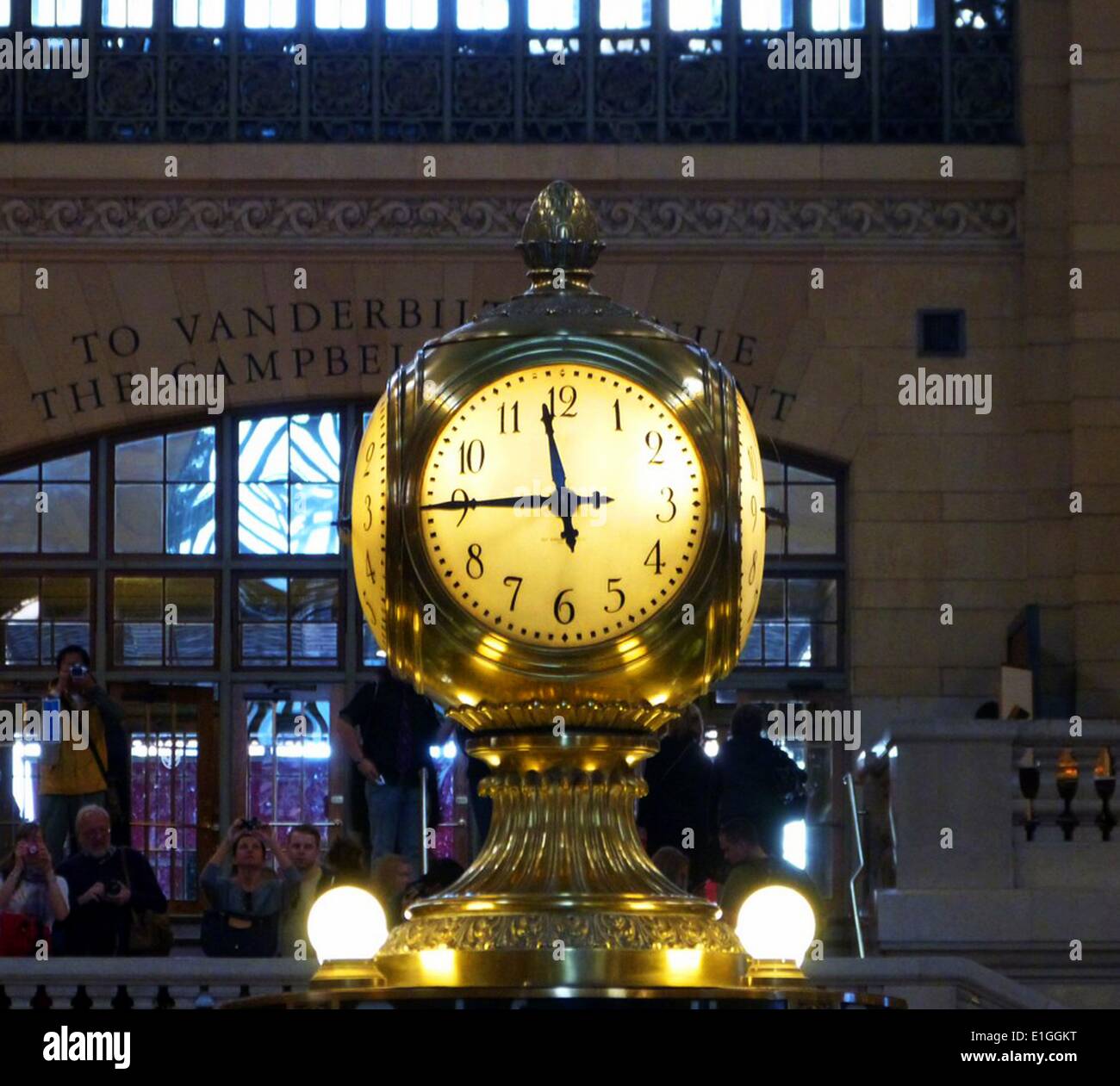 Clock above the ticket office in Grand Central Station New york City ...