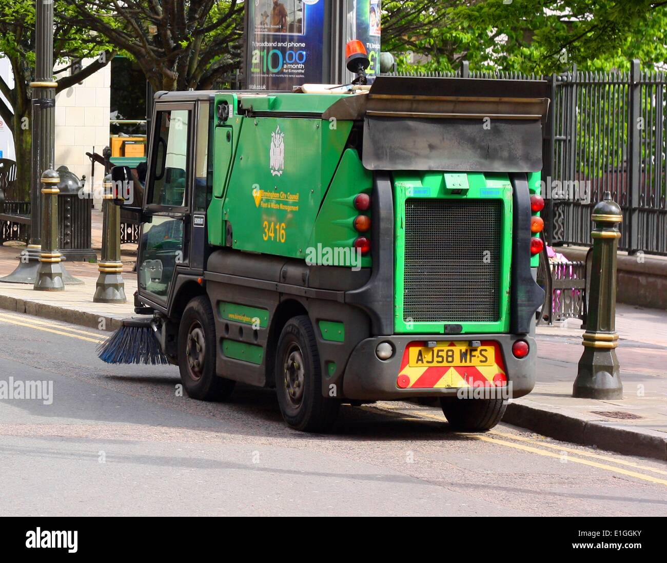 Street cleaning vehicles in Birmingham, England Stock Photo - Alamy