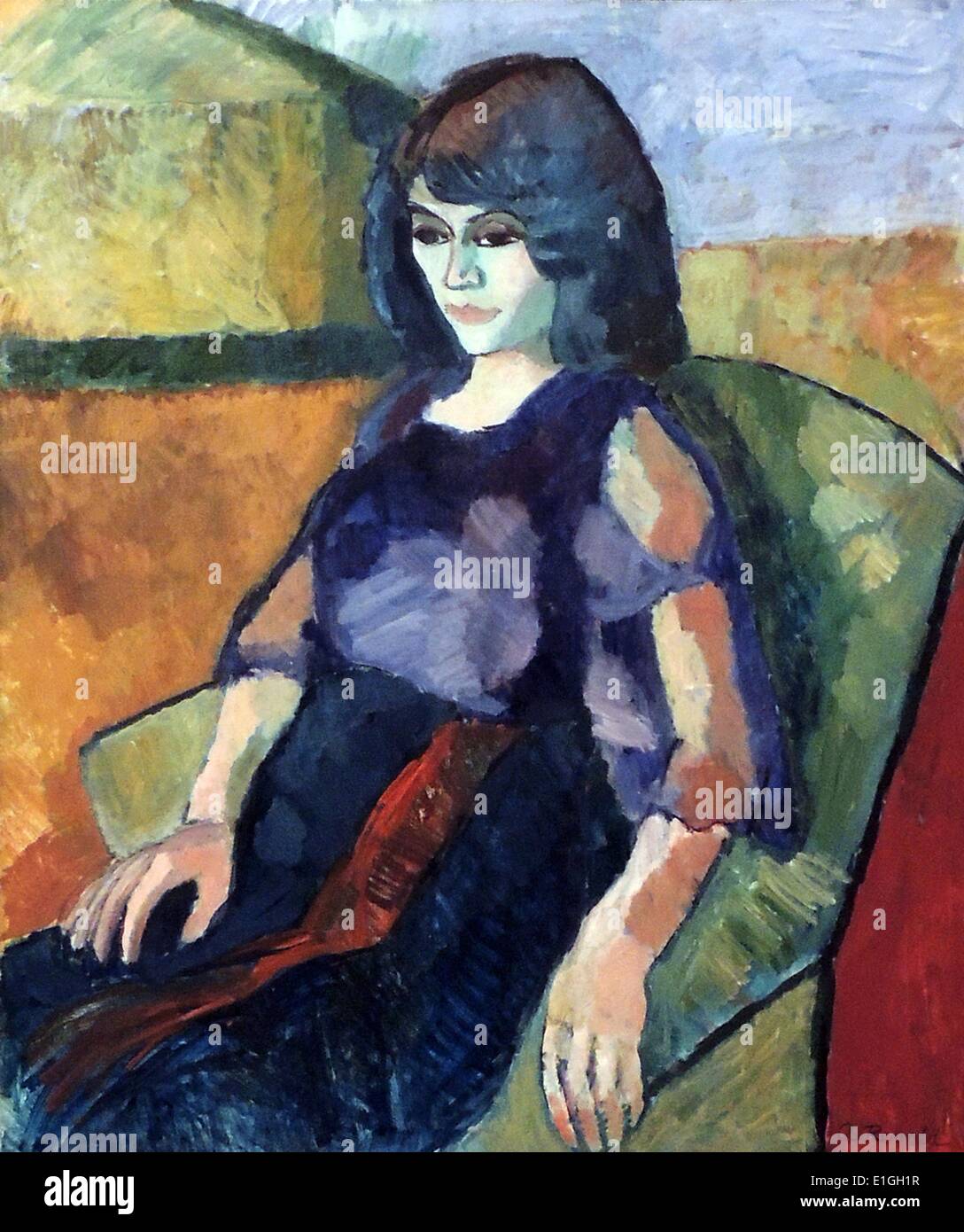 Italian Woman, 1913 by Axel Revold (1887-1962 Stock Photo - Alamy