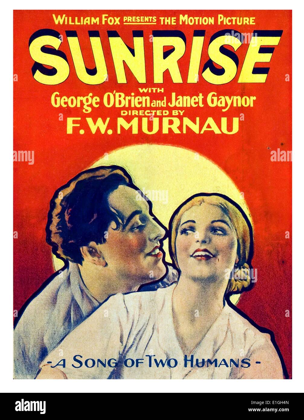 Sunrise, A Song of Two Humans, a film released in 1927, with George O ...