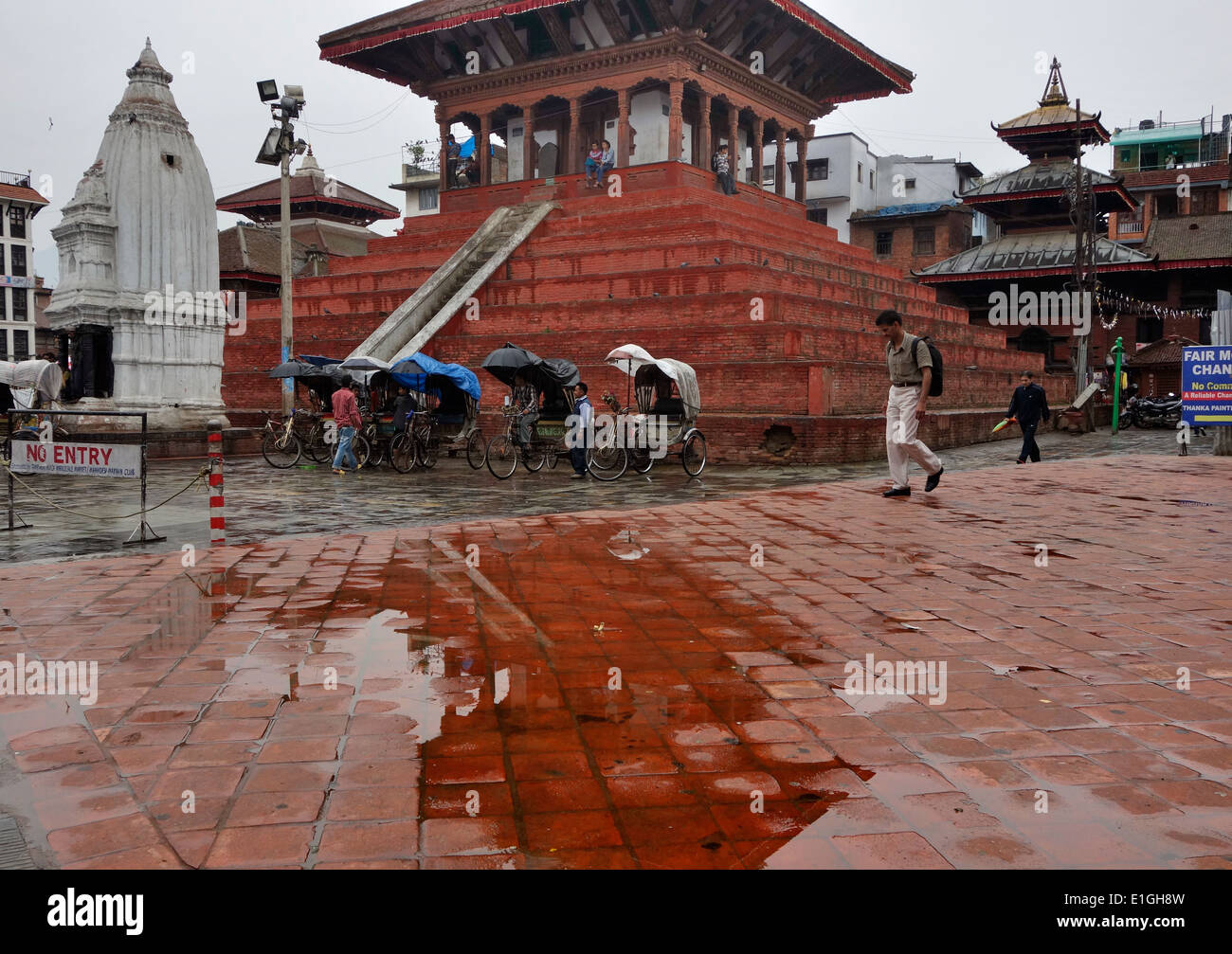 Hanuman-dhoka Durbar Square after rain Stock Photo - Alamy