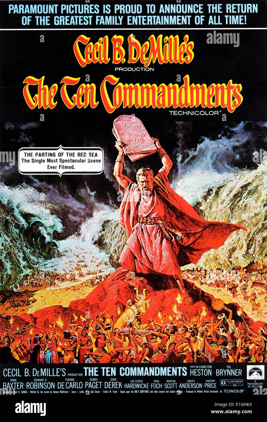 The ten commandments 1956 High Resolution Stock Photography and Images ...