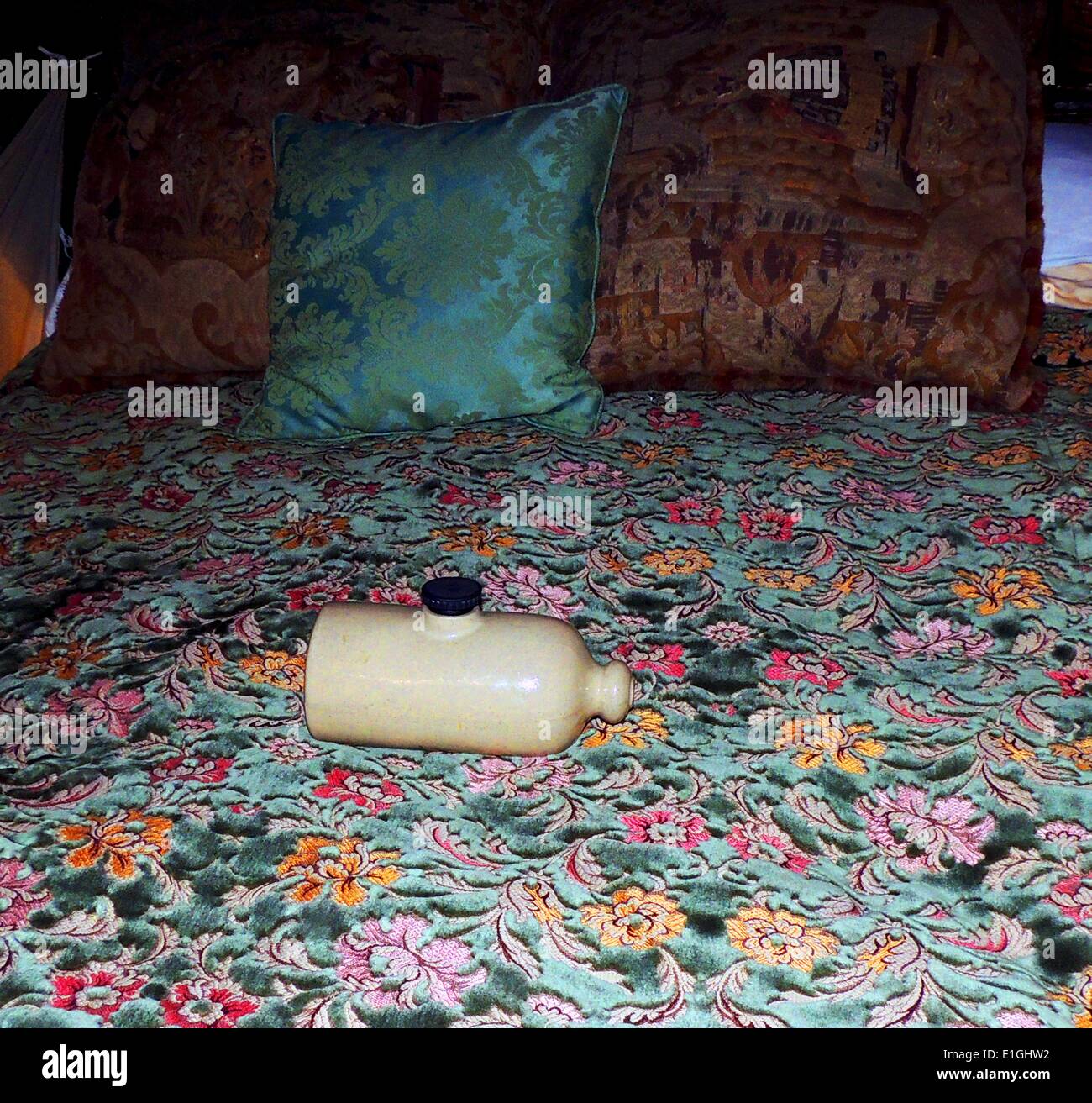 18th century china or earthenware bed bottle for urine. In a bedroom at ...