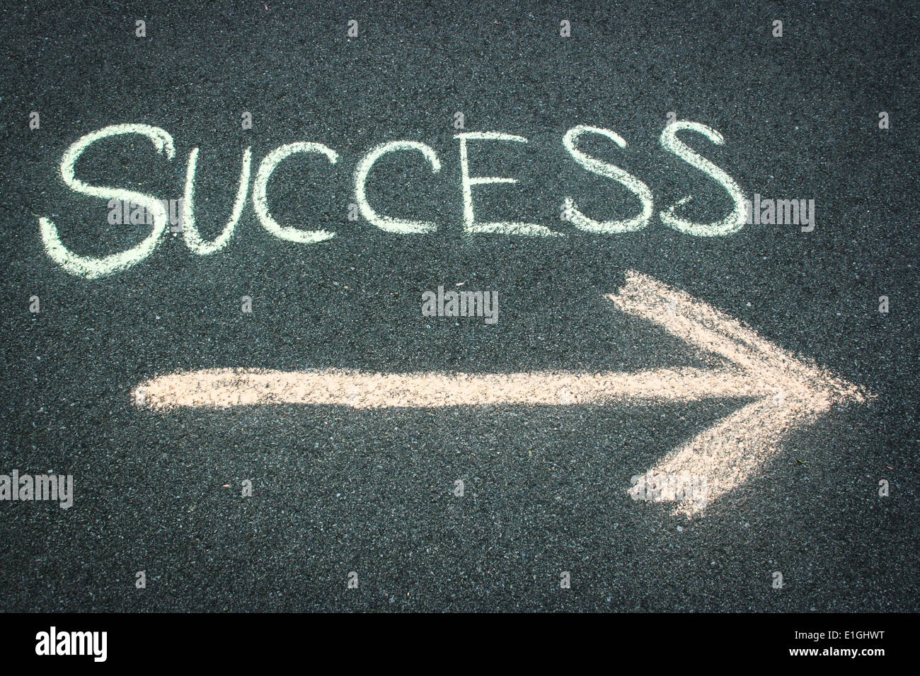 SUCCESS This Way Stock Photo - Alamy
