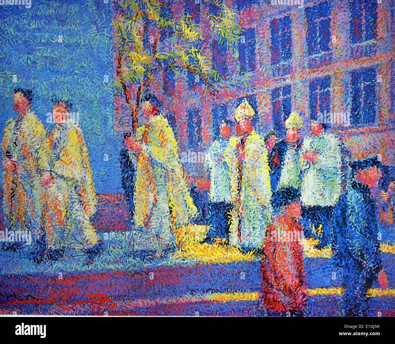Philippines filipino art asian art manuel rodriguez procession hi-res ...