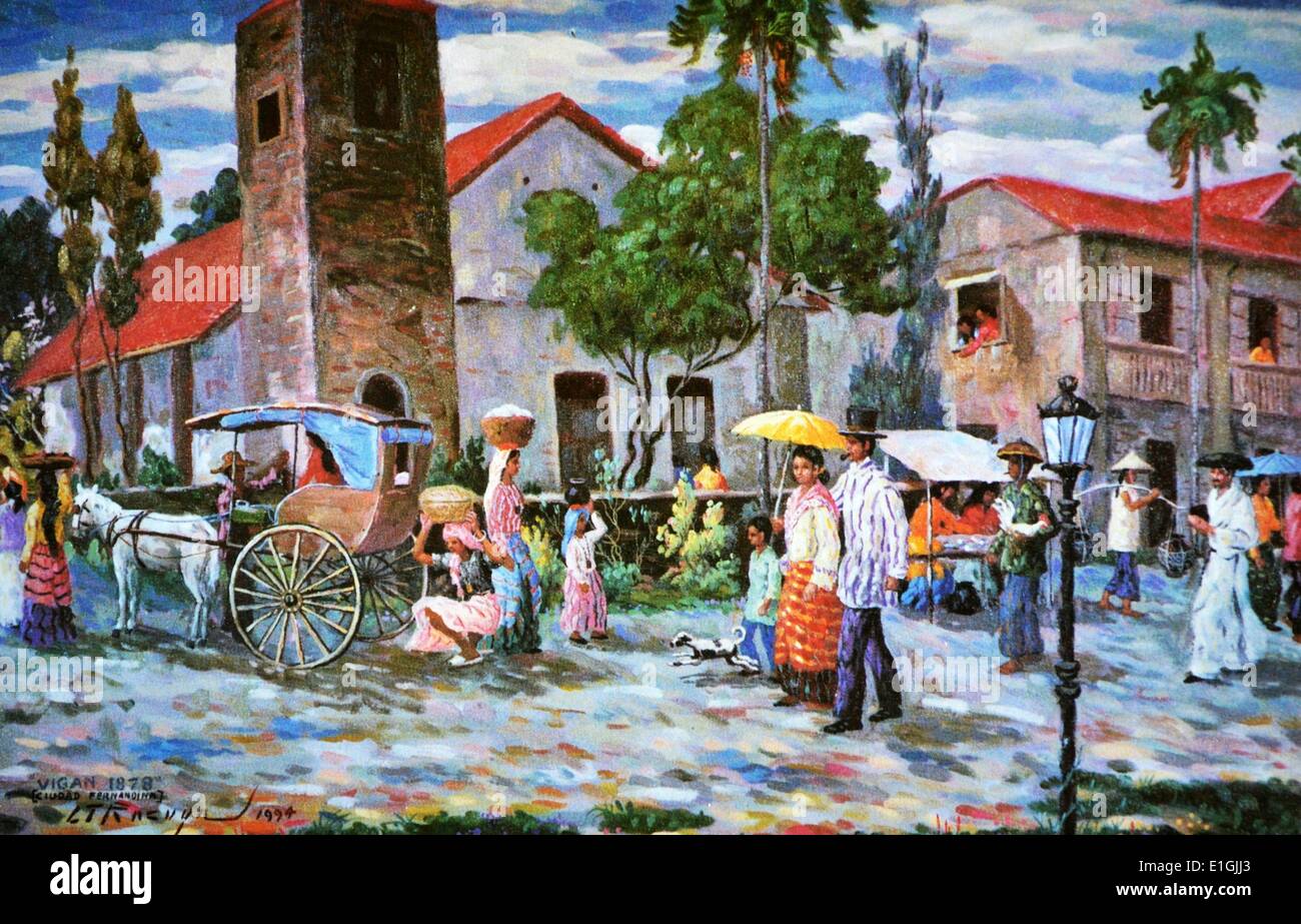 Philippines filipino art asian art loreto racuya vigan hi-res stock ...