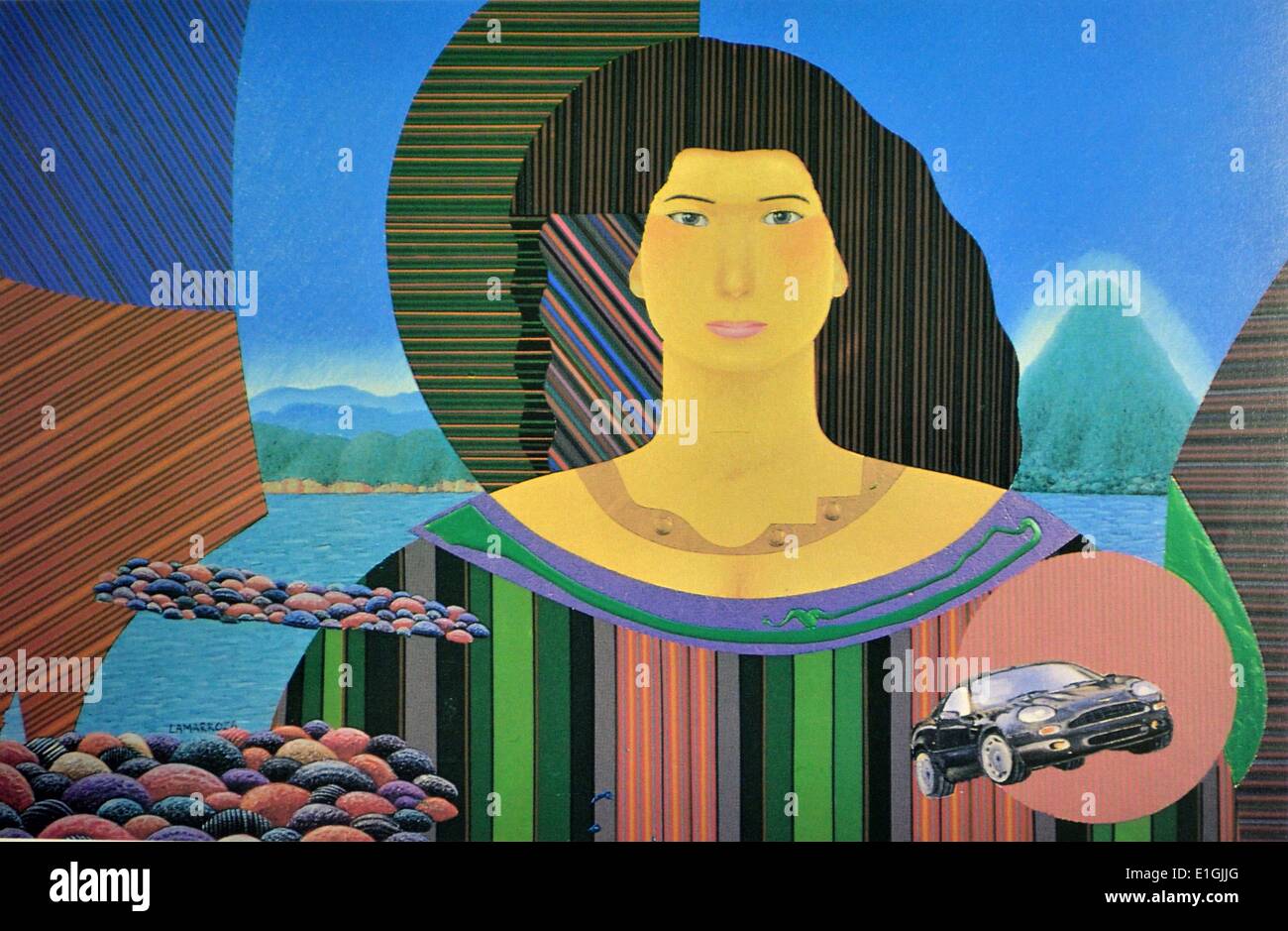 Philippines filipino art asian art prudencio lamarroza urban lady hi ...