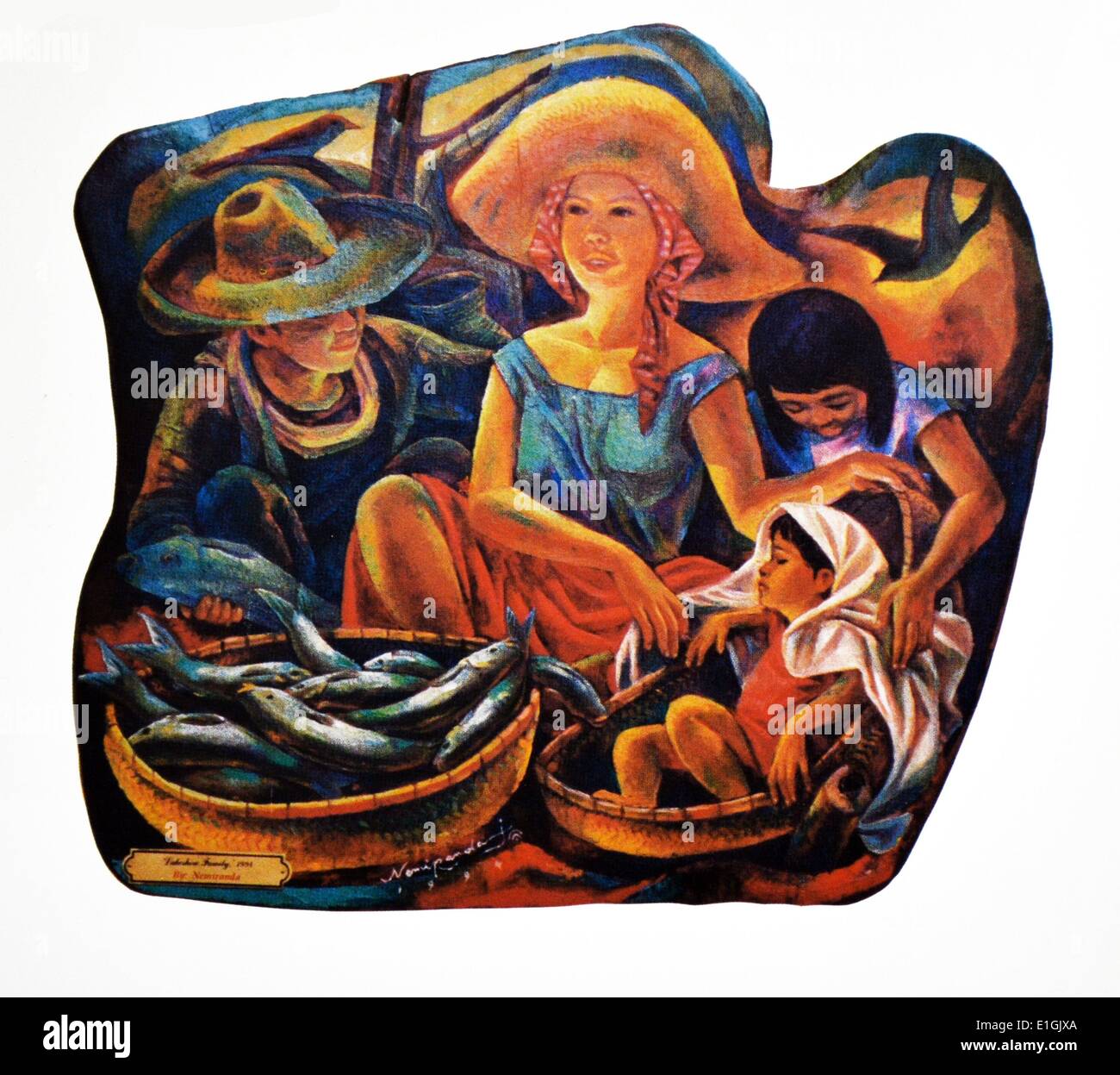 Philippines filipino art asian art nemiranda lakeshore family hi-res ...