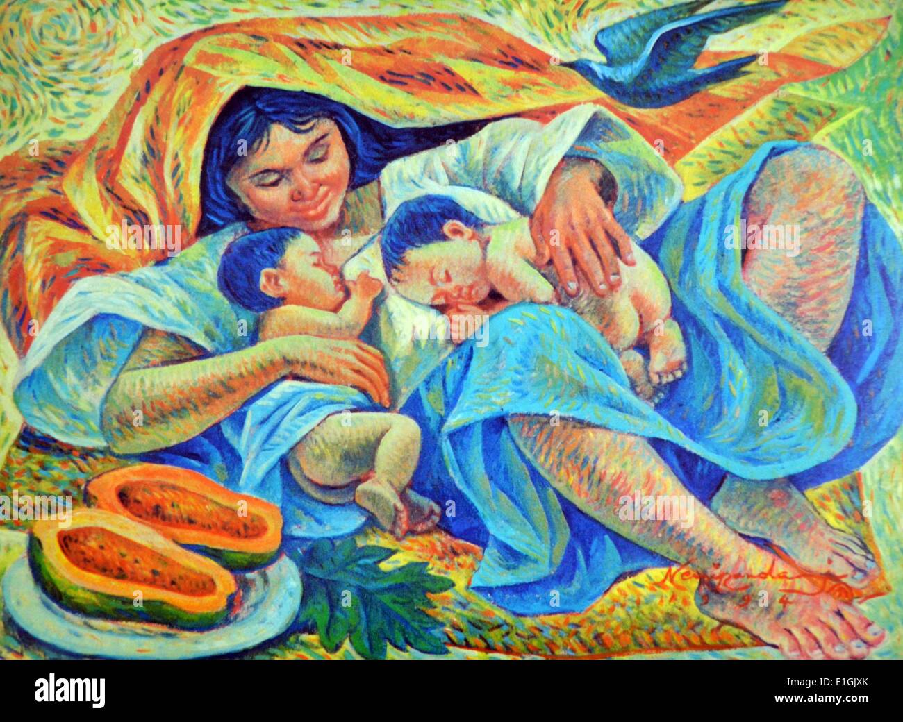 Philippines filipino art asian art nemiranda pinagbiyak bunga hi-res ...