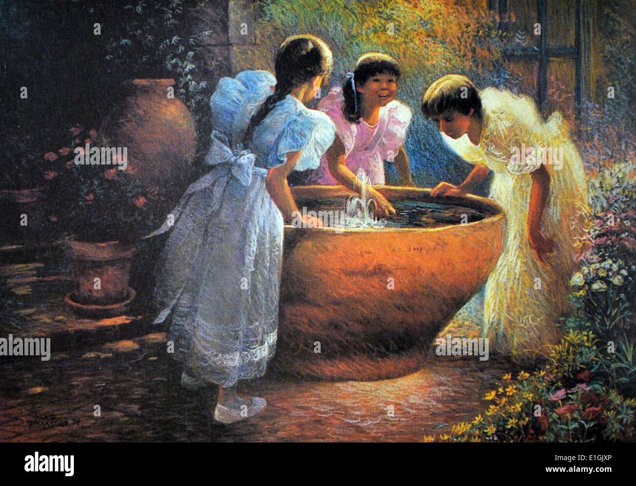 Dante Castillo, Tres Marias, 1994. Pastel on paper Stock Photo - Alamy