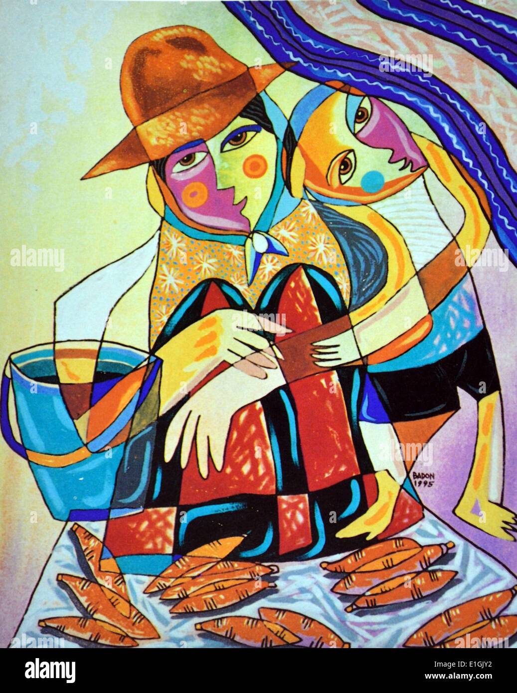 Philippines filipino art asian art philipp badon carrot vendor hi-res ...