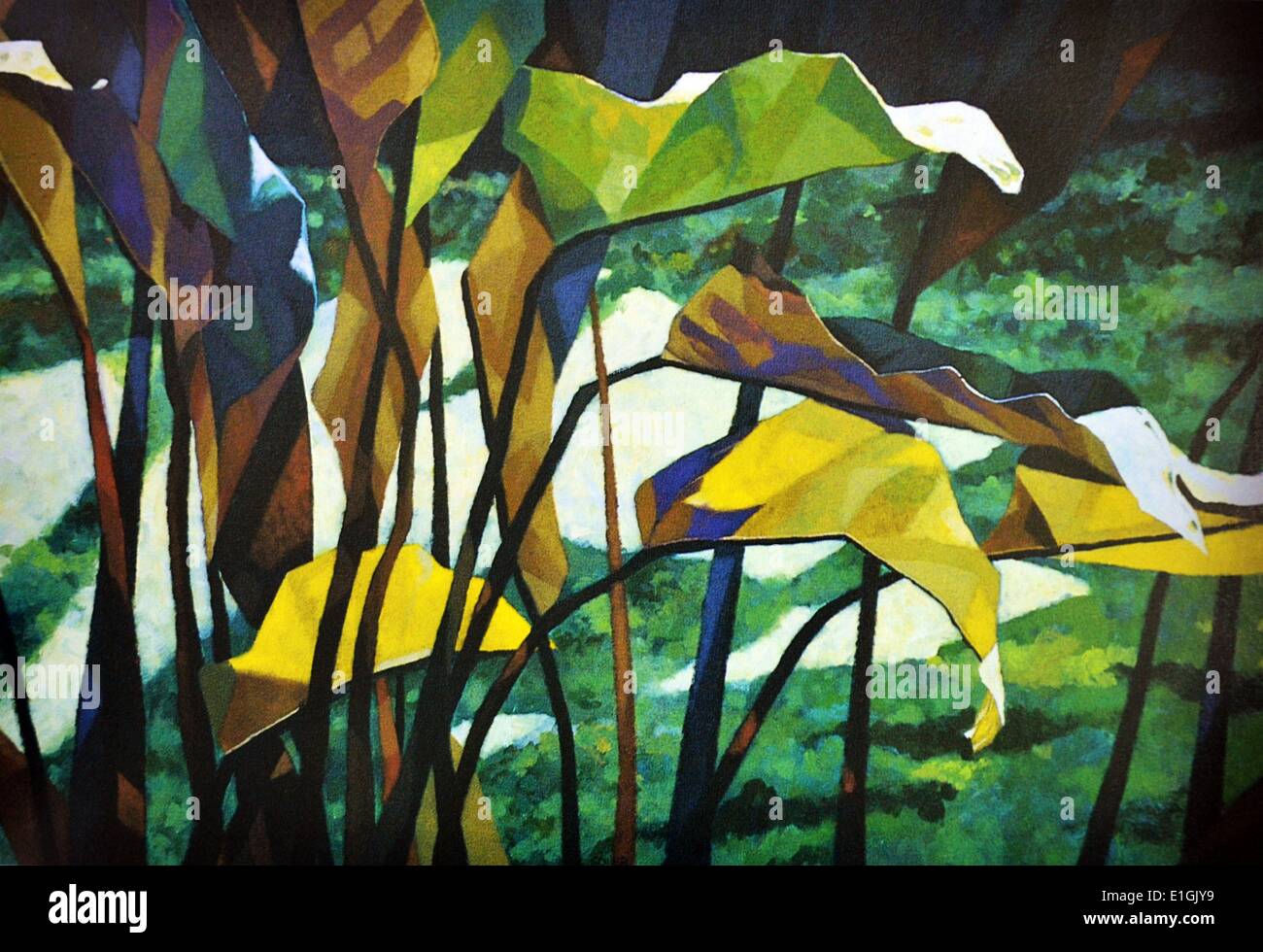 Philippines filipino art asian art soler plants hi-res stock ...