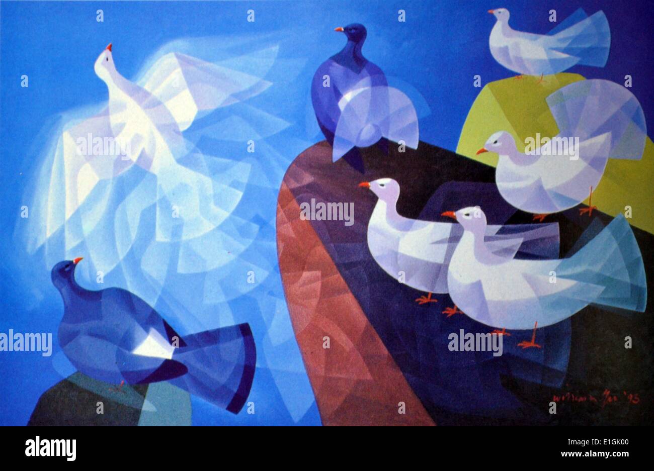 Philippines filipino art asian art william tu pigeon rendezvous hi-res ...