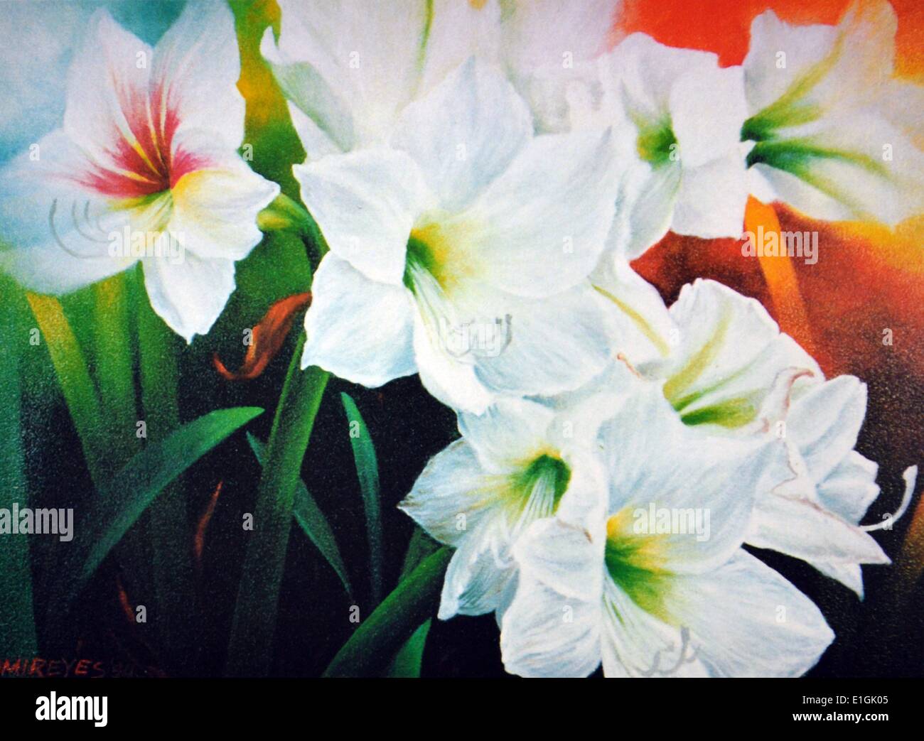 Philippines filipino art asian art omi reyes offertory flower hi-res ...