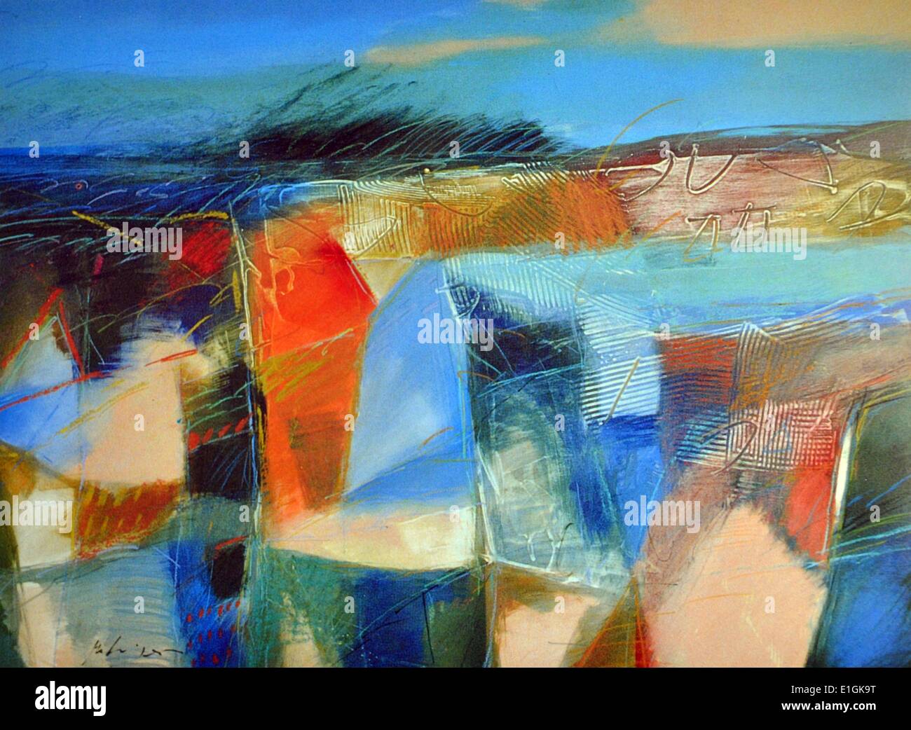 Philippines filipino art asian art manuel rodriguez surging landscape ...