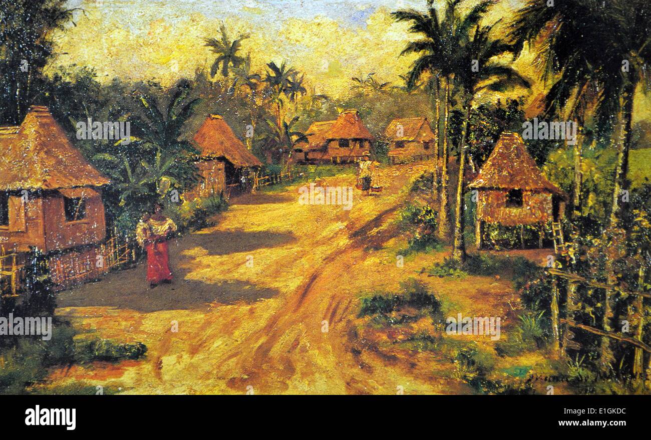 Philippines filipino art asian art felix martinez main street hi-res ...