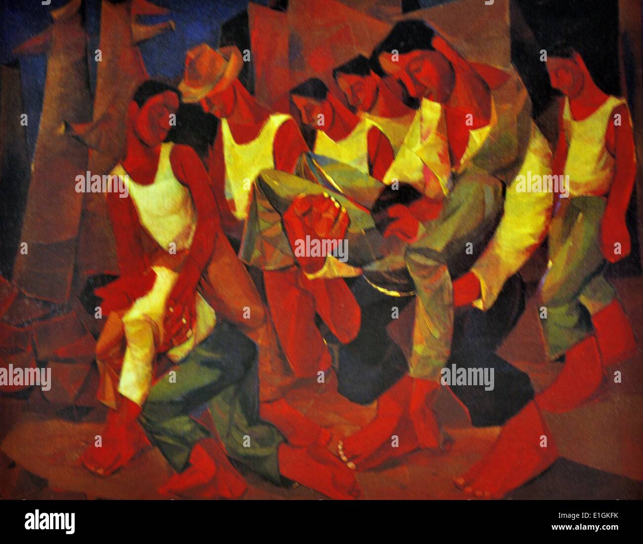 Arturo Luz, Untitled, ca. 1951-52, Oil on canvas Stock Photo - Alamy