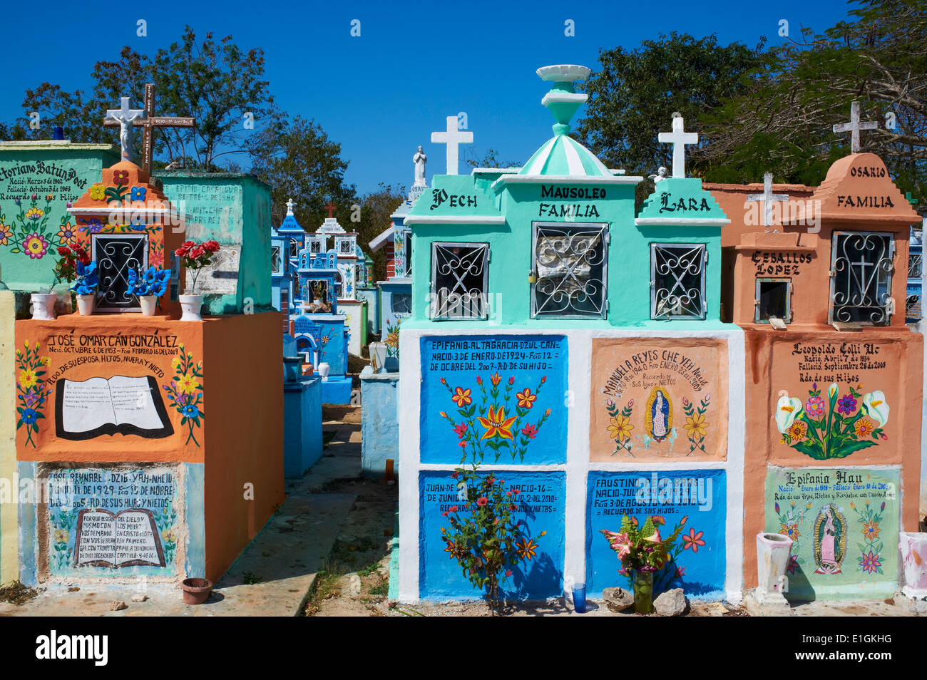 Mexico, Yucatan state, Hoctun, Mayan cemetery Stock Photo - Alamy